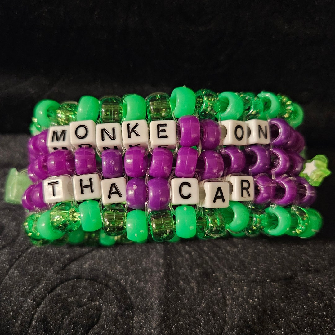 Monkey Meme Cuff Kandi Rave Bracelet - Etsy
