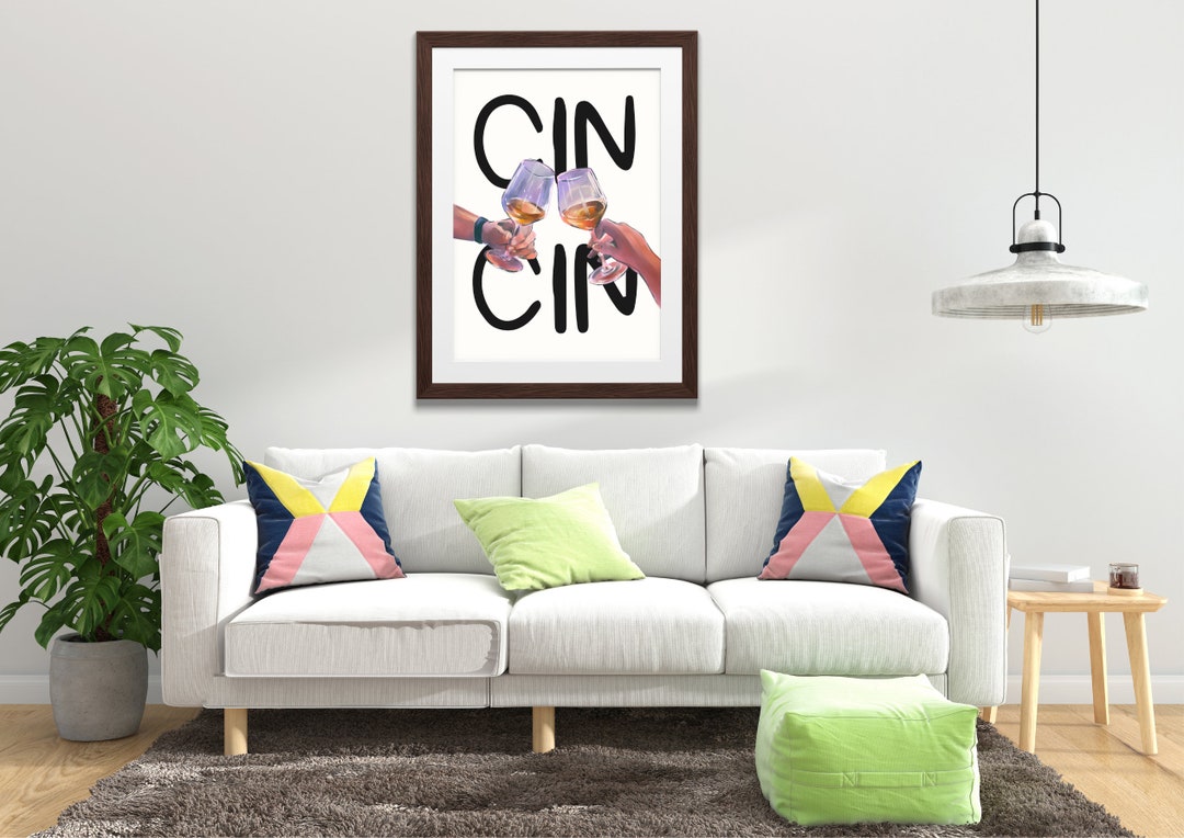 Cin Cin Digital Art Print - Etsy