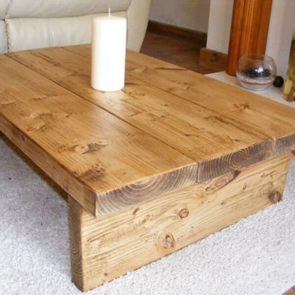 Chunky Coffee Table - Etsy