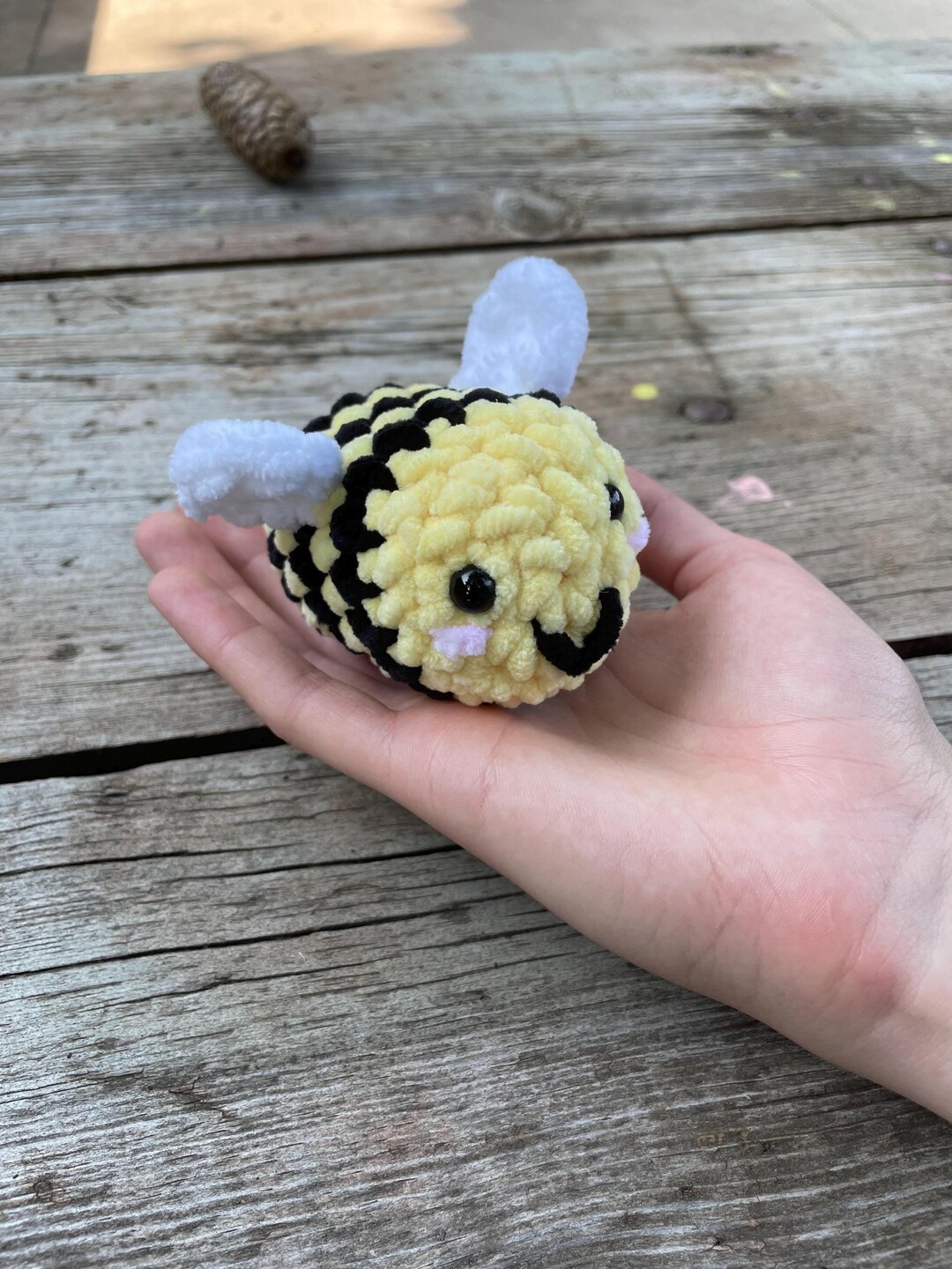 Bee Plushie Crochet Toy Spring Themed Stuffed Toy for Kids - Etsy