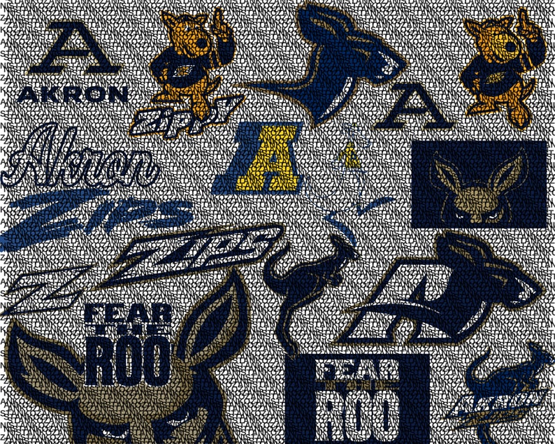 Akron Zips Roo Head Svg - Etsy