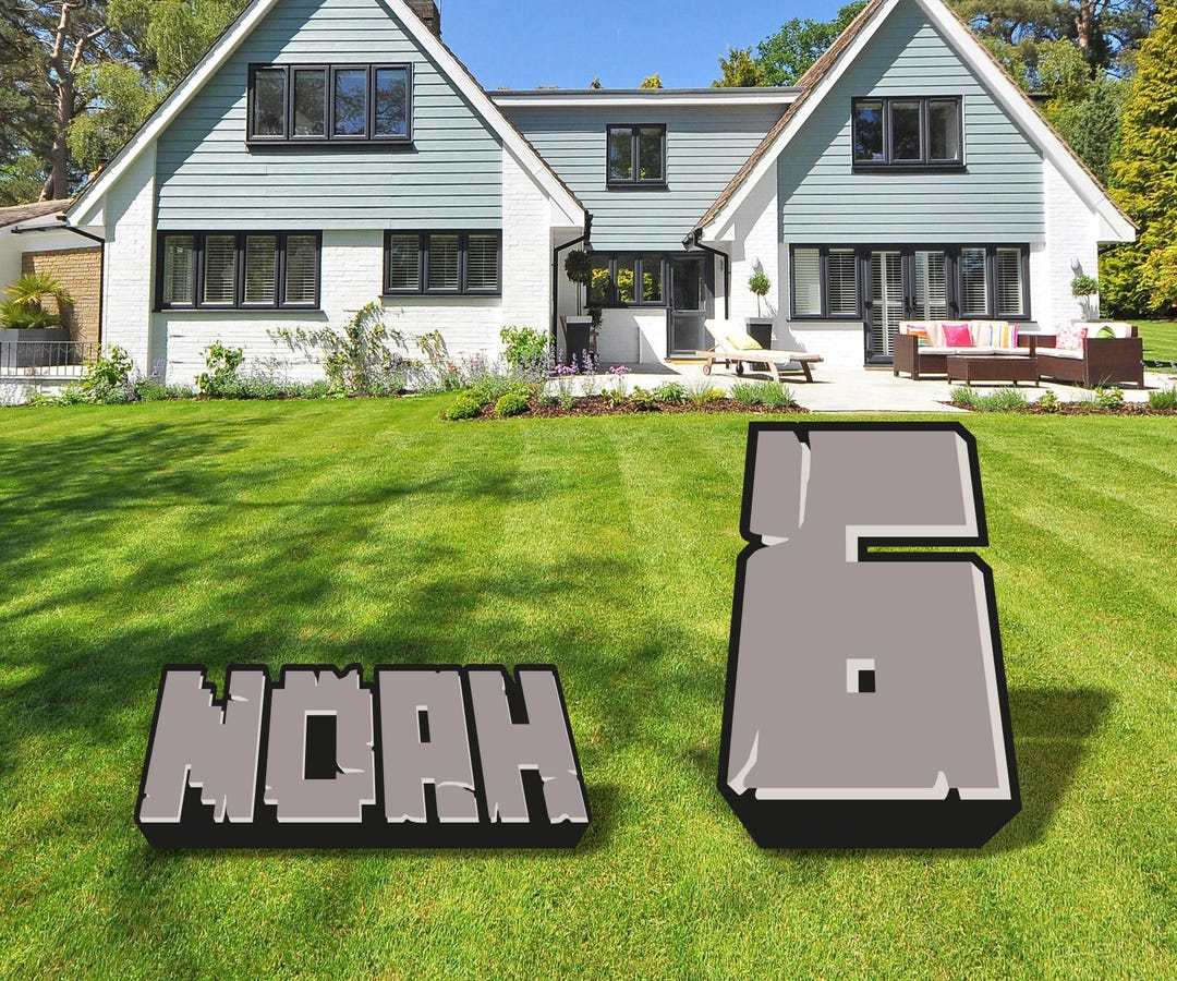 Personalized Names and Numbers ,coroplast Backdrop, Birthday Names Yard ...