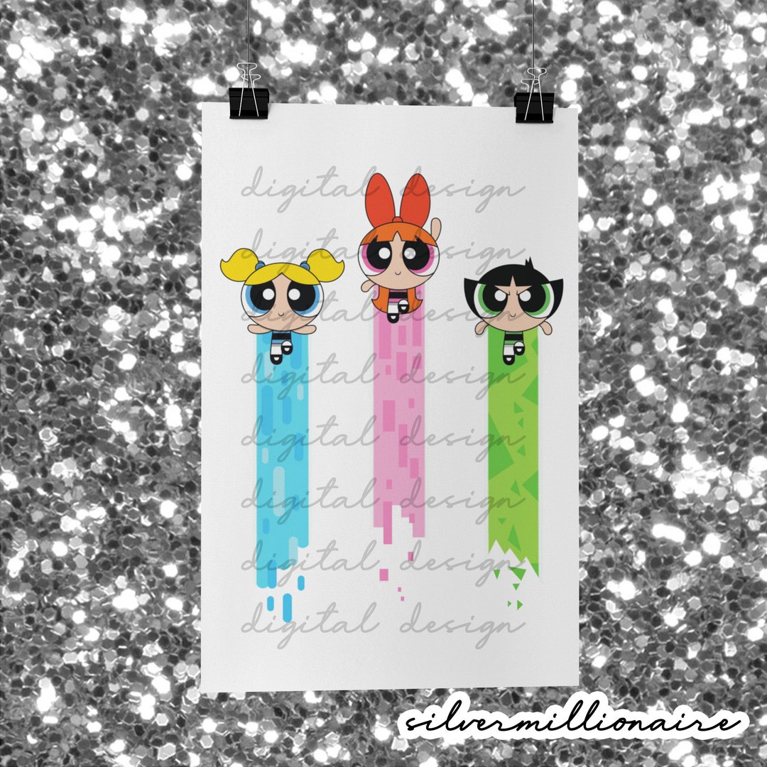 Powerpuff Girls 90s T Shirt Digital Design Skeleton Alt - Etsy