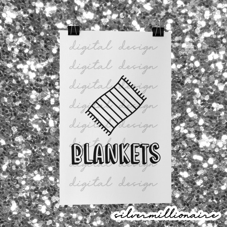 Storage Label Sticker Decal Digital Design Kallax Ikea Blankets - Etsy