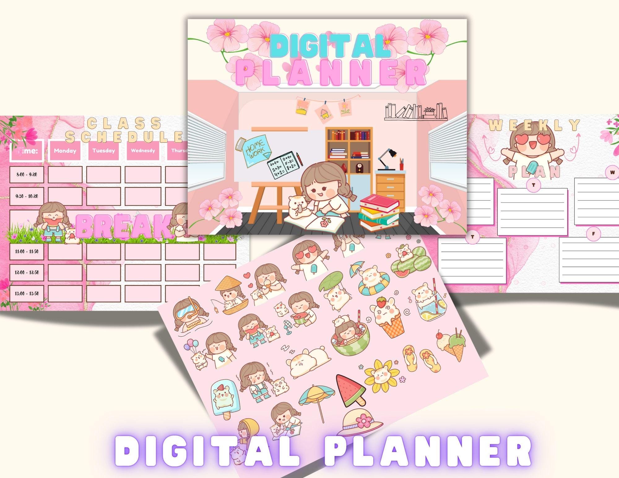 Weekly Schedule Printable, Cute Scheduled 2025, Weekly Planner to Do ...