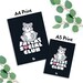 Fat Cat Social Club Sitting Wall Print | Funny Kitty Decor | Funny Cat ...