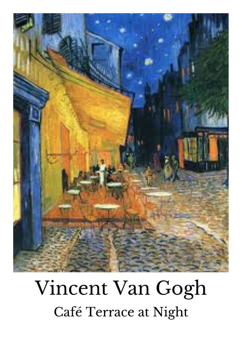 Café Terrace at Night by Vincent Van Gogh High Resolution Printable Art ...