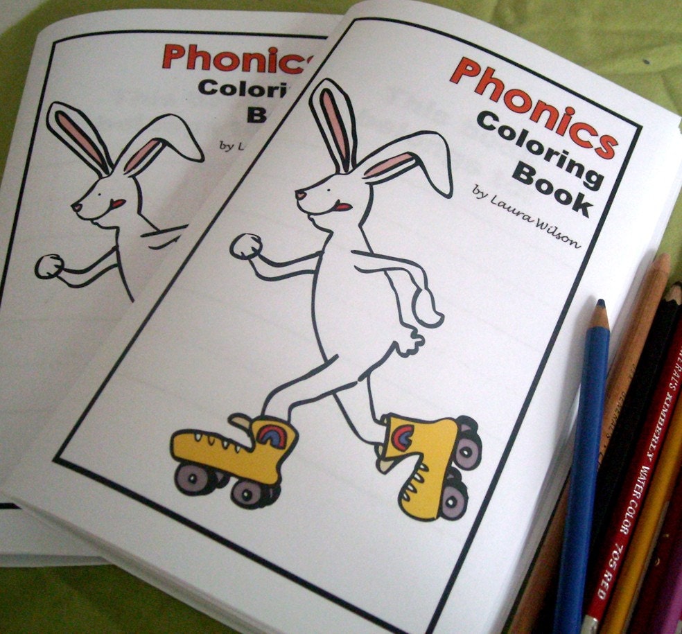 Printable Phonics Coloring Book - Etsy
