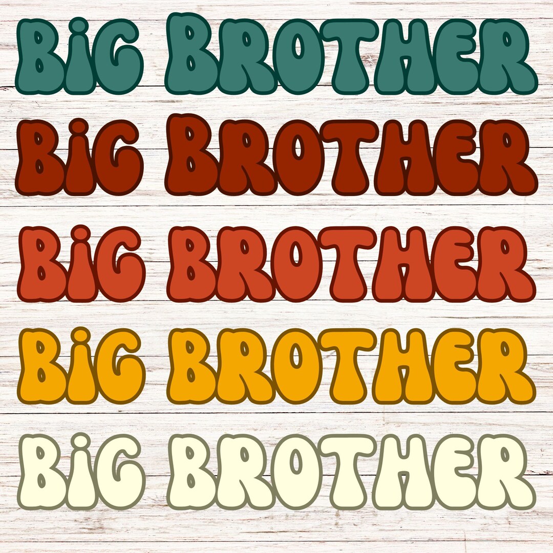 Big Brother SVG, Brother Svg, Brother Png, Big Brother Png, Brother ...