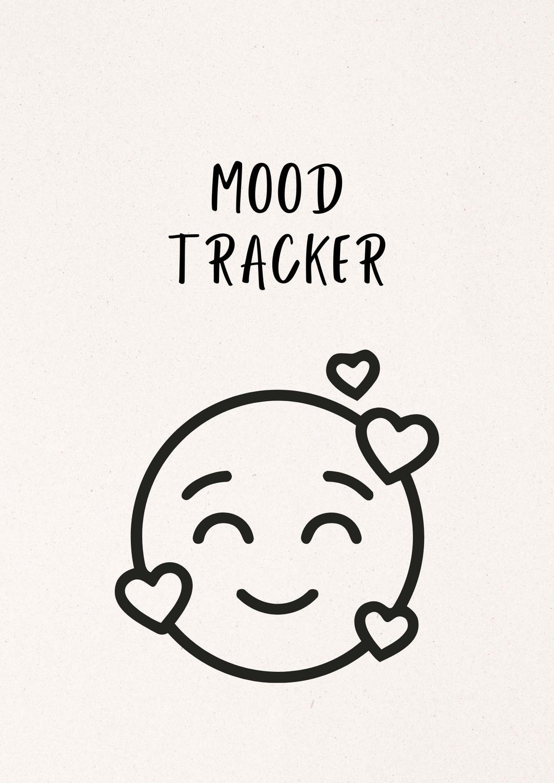 Mood Tracker Printable Bundle, Stress & Anxiety, Monthly or Weekly ...