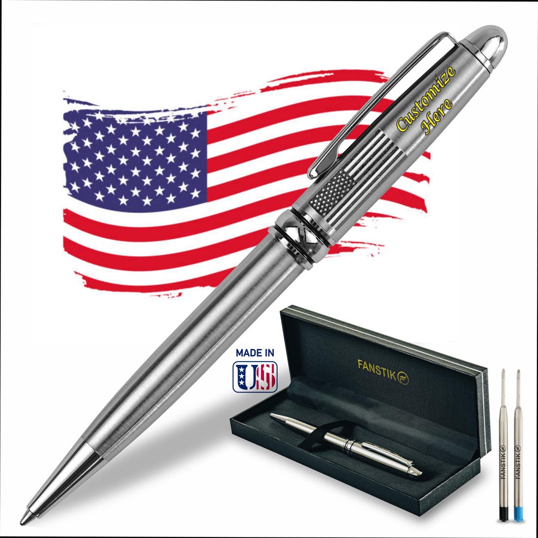 Personalized Pen American Patriotic Symbols, Memorial Day, Veterans Day ...