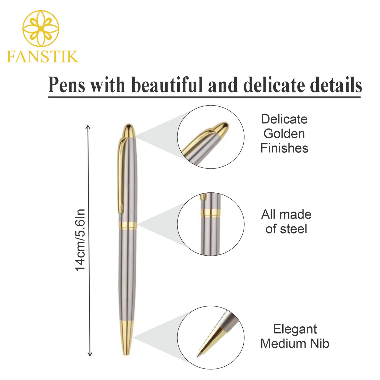 Personalized Pen, Elegant Engraved Pen. Luxury Customized Ballpoint ...