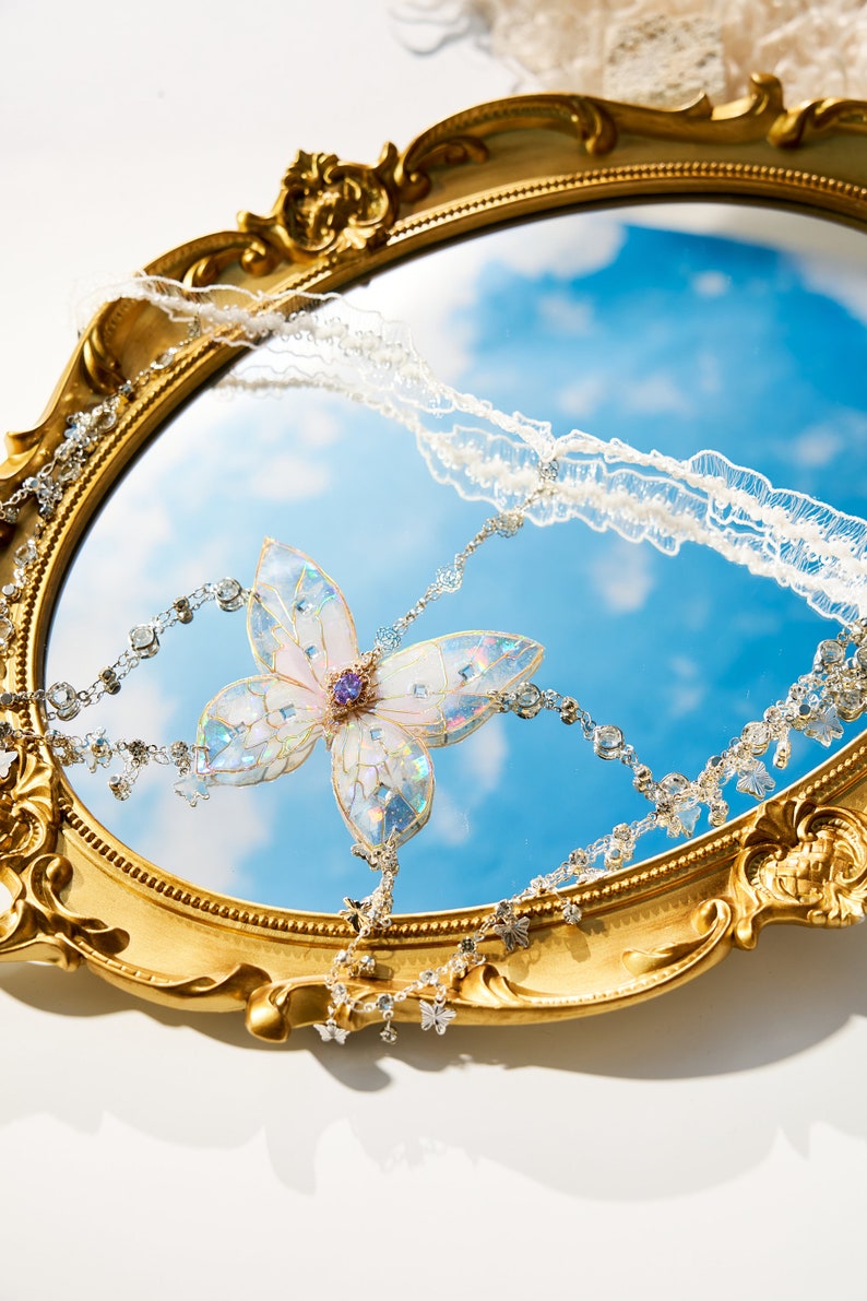 Sparkling Blue Butterfly Leg Chain, Creative Elastic Leg Chain ...