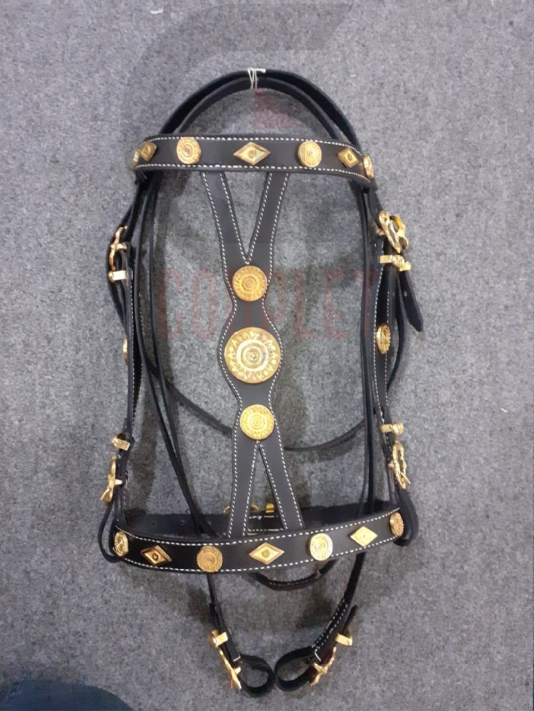 Fancy Horse Bridle Equestrian Tack Leather Horse Bridle Elegant ...