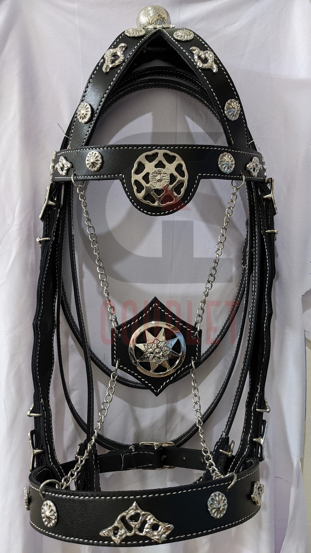 Handcrafted Fancy Horse Bridle With Reins Vintage Style Bridle Unique ...
