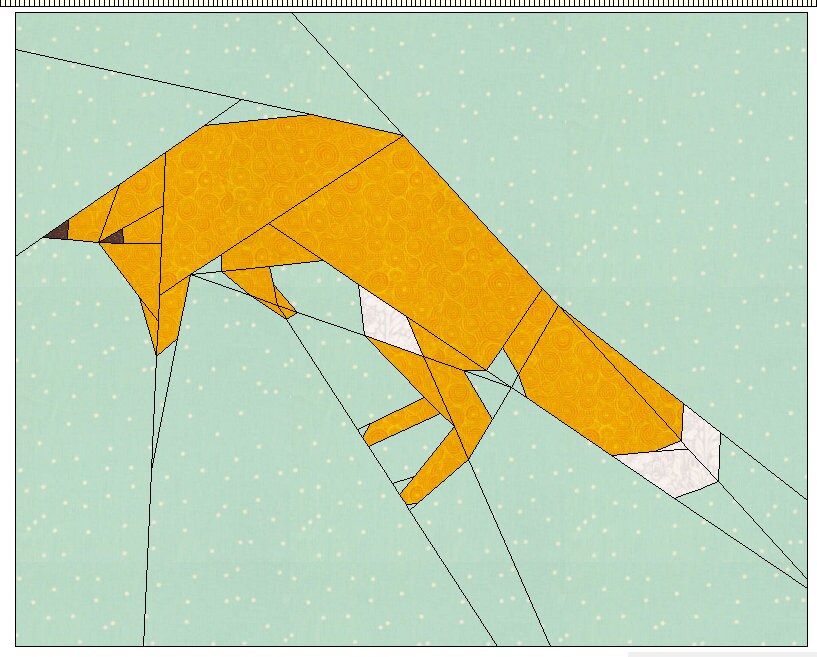 Jumping Fox Foundation Paper Piecing Quilt Pattern (digital Download ...