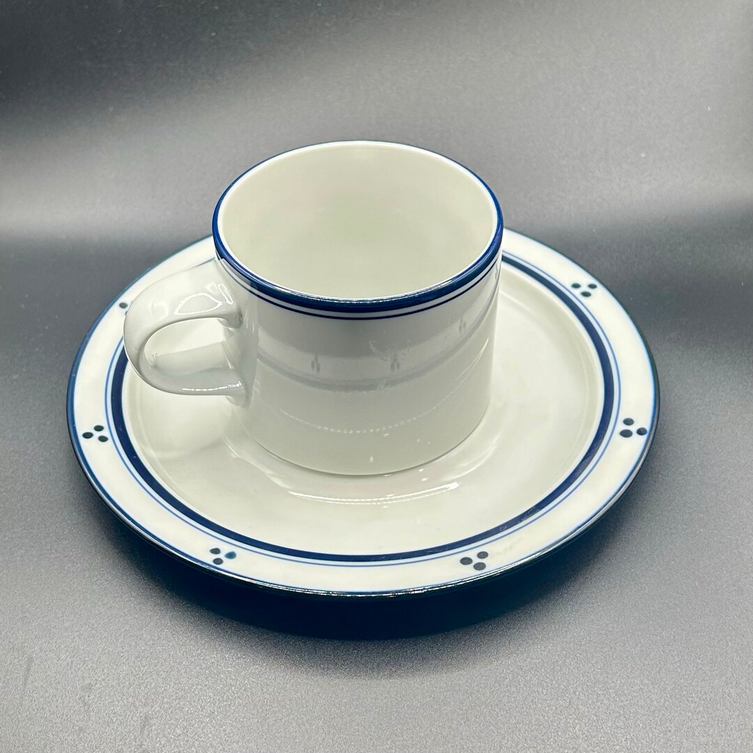 Vintage Dansk Saucer and Coffee Cup - Navy Dansk Bistro Dansk Bistro ...