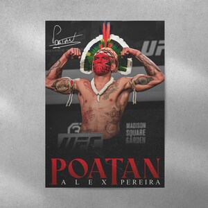 Alex Pereira, Poster, UFC Poster, Poster Ideas, Fighter Poster, Athlete ...