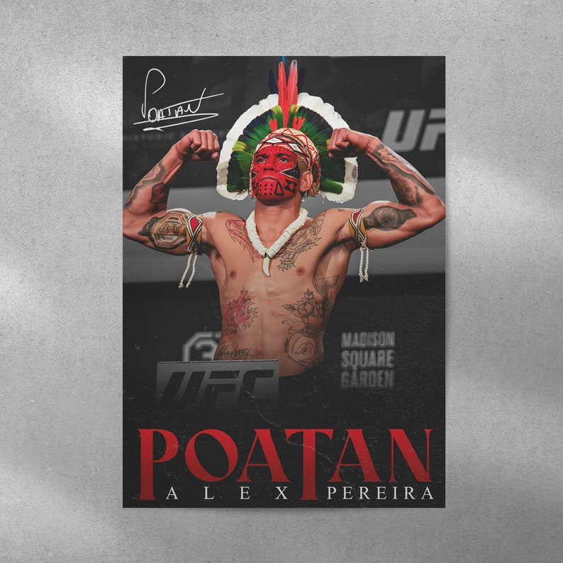 Alex Pereira, Poster, UFC Poster, Poster Ideas, Fighter Poster, Athlete ...