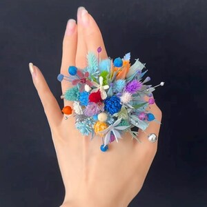 Customized Wedding Flower Promise Ring Boho Garden Wedding Bridal ...