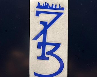 713 Baby Blue Die Cut Vinyl Decal - Etsy