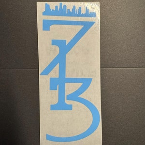 713 Baby Blue Die Cut Vinyl Decal - Etsy