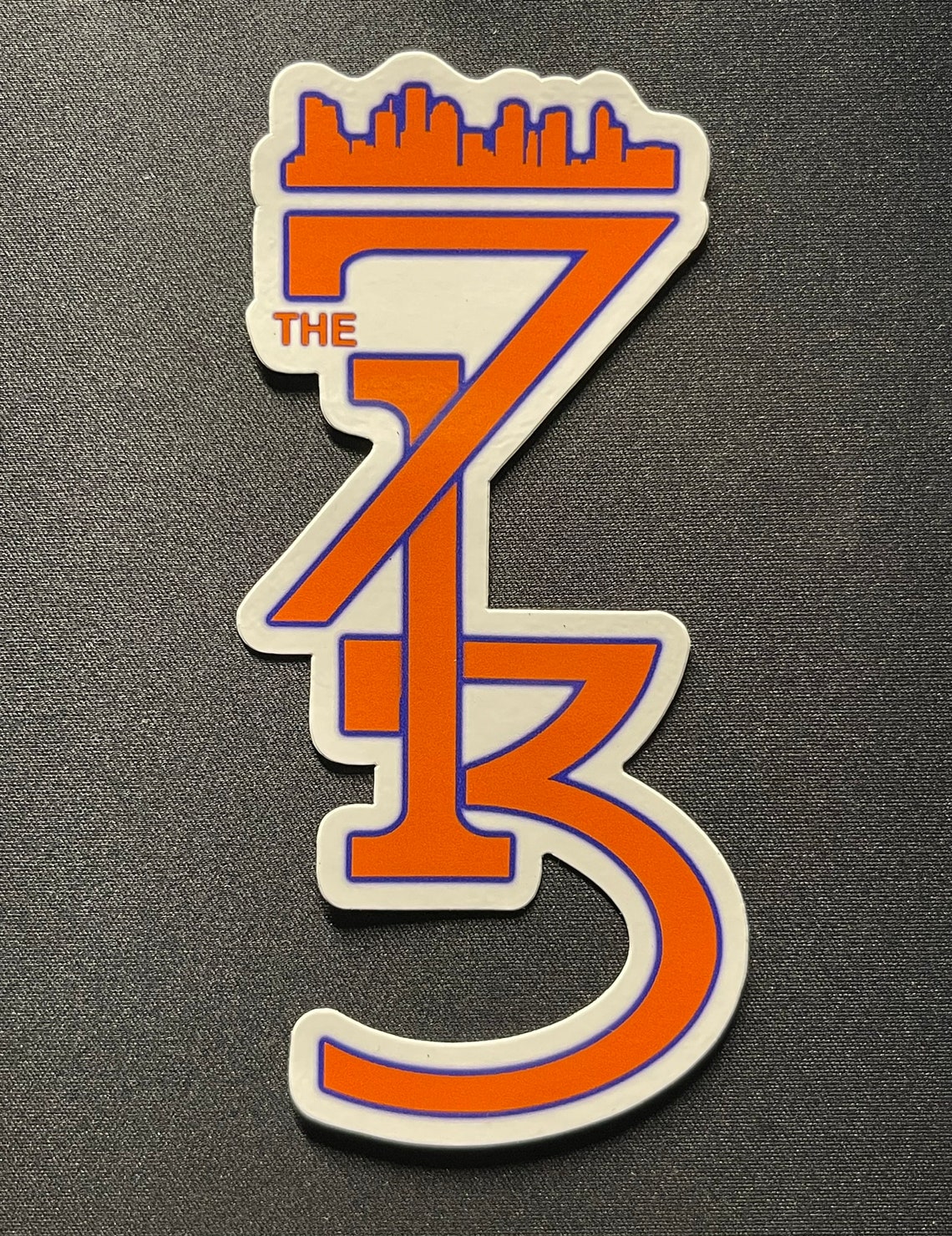 713 HTX Decal Orange & Blue - Etsy