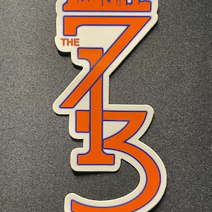 713 HTX Decal Orange & Blue - Etsy