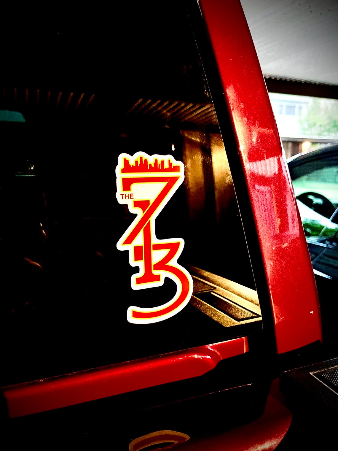 713 HTX Decal Orange & Blue - Etsy