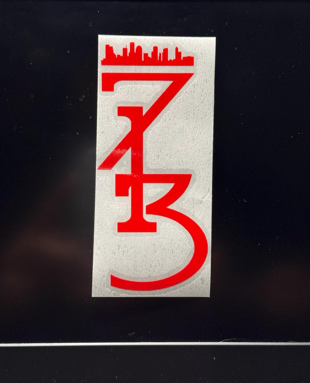 713 Red Die Cut Vinyl Decal - Etsy