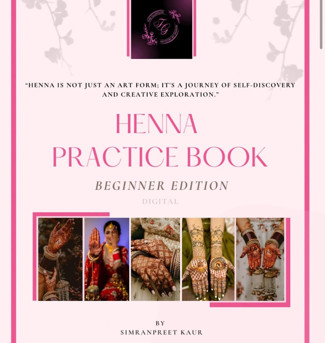 Henna / Mehndi Practice Book With Designs - Beginner Edition - Etsy