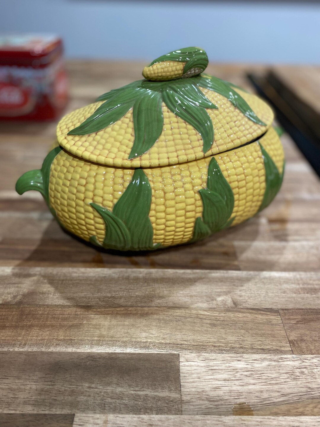 Vintage Corn Ceramic Container Circa 1970s, No Chips or Cracks. Perfect ...