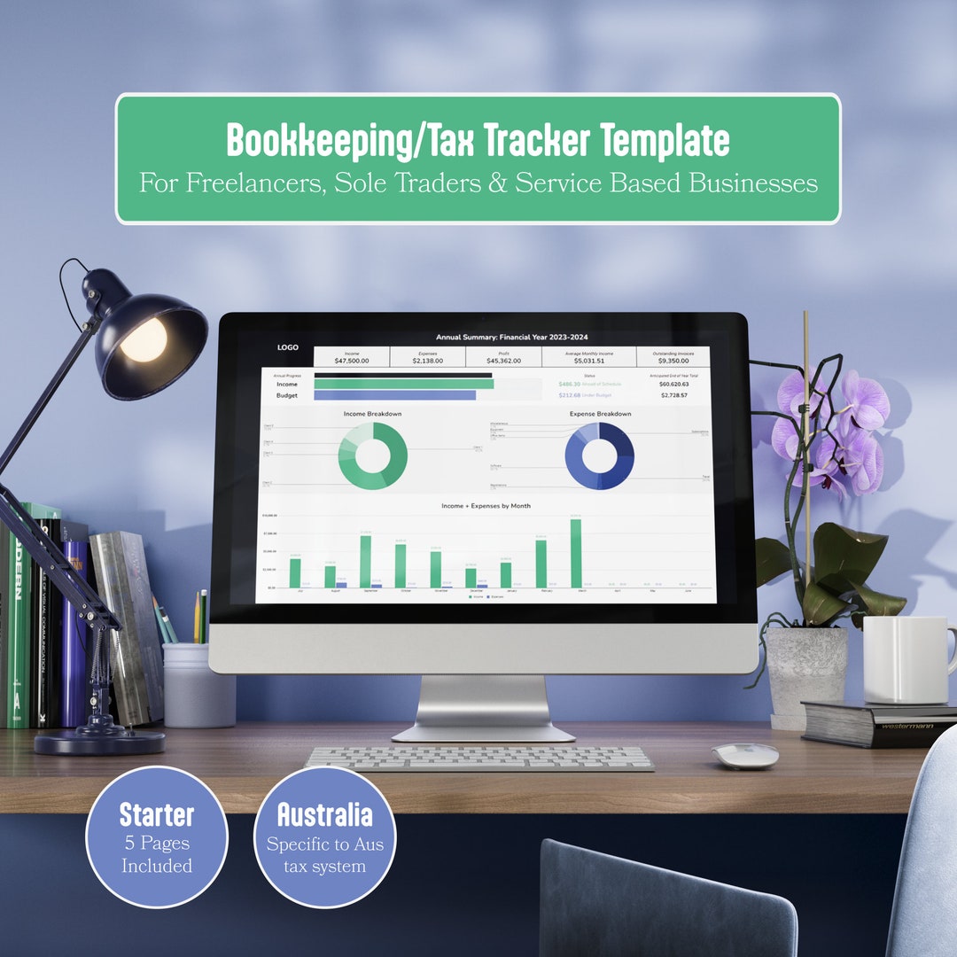Freelance Bookkeeping/tax Tracker Spreadsheet | Google Sheets Template ...