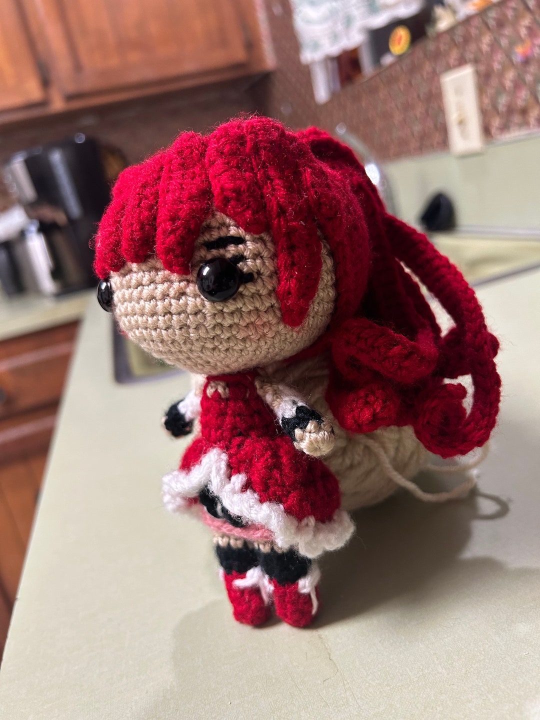 Kyoko Sakura Crochet Plush Madoka Magica - Etsy