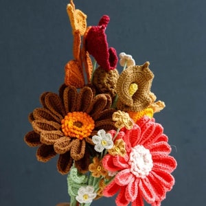 Amigurumi Gerbera Flower Crochet Pattern, Gerbera Flower Crochet ...