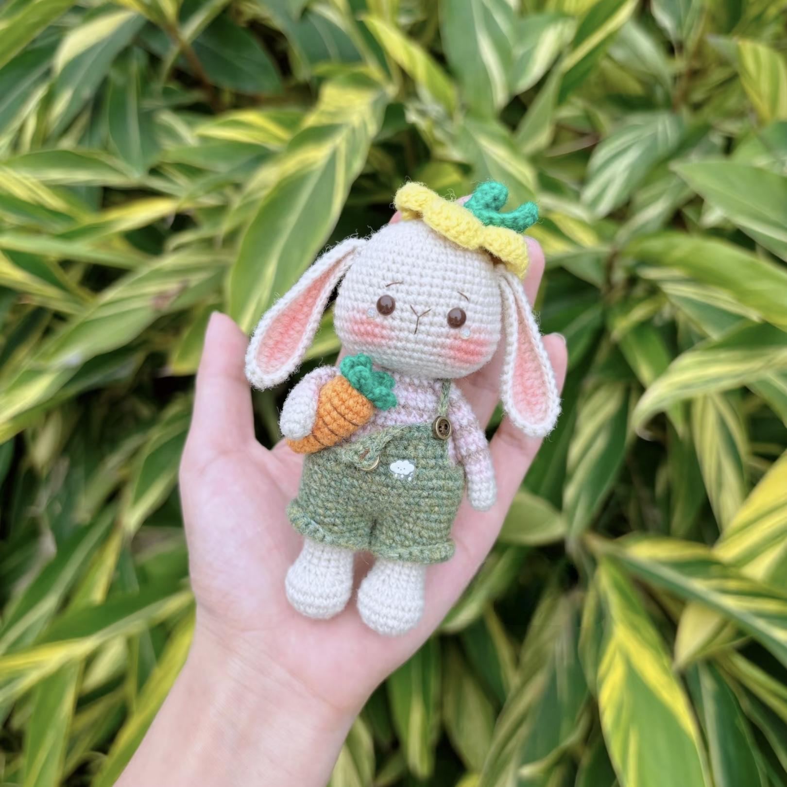 Blossom Bunny Crochet PDF Pattern - Crochet Cute Bunny Amigurumi ...