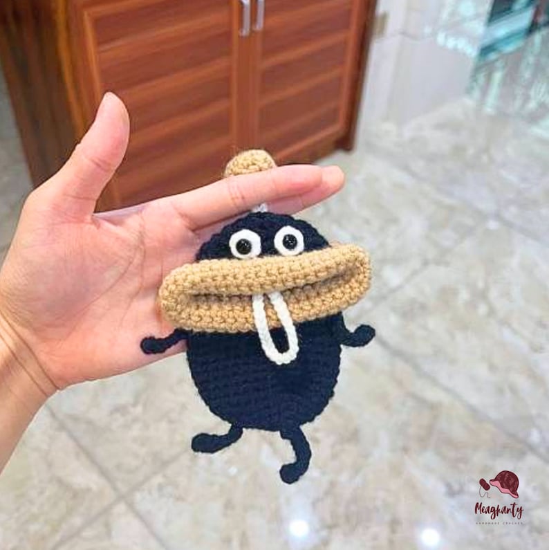 Monster Key Cover Crochet Pattern PDF, Easy Crochet for Beginner, Cute ...
