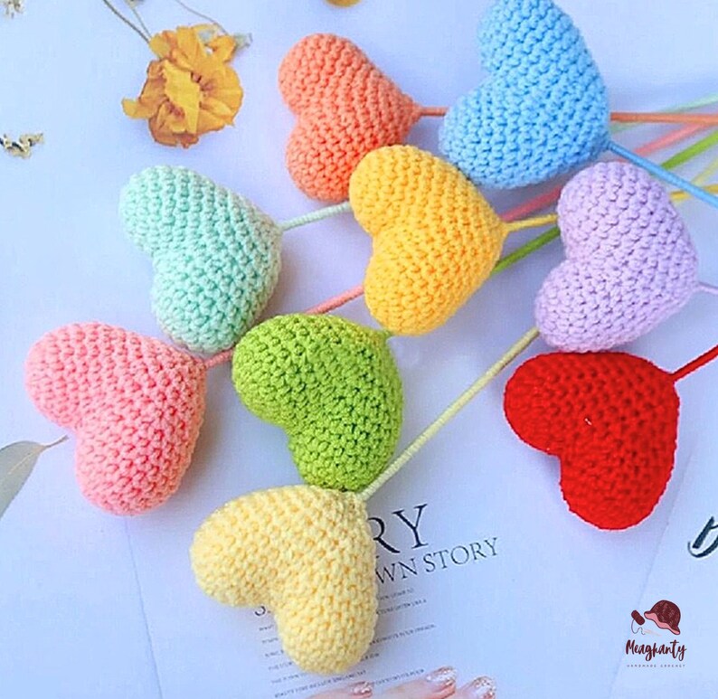 Plush Heart Crochet Pattern, Heart Pattern, Valentines Gift, Amigurumi ...