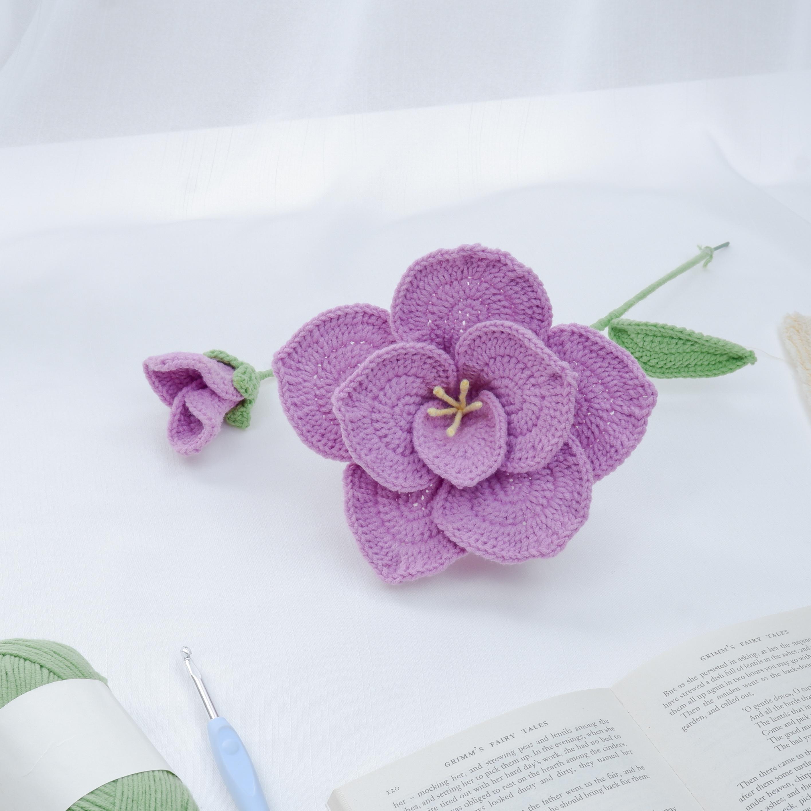 Bellflower Crochet Flower PDF Pattern, Peach-leaf Bellflower Amigurumi ...