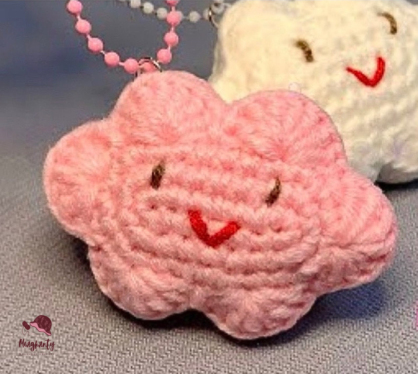 No Sew Cloud Keychain CROCHET PATTERN, Amigurumi Cloud PDF Tutorial ...