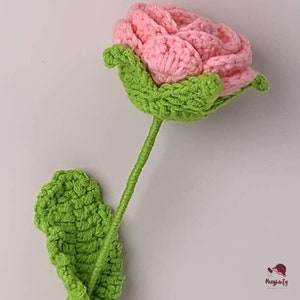 Crochet Rose Pattern - Crochet Rose Flower Pattern - Crochet Pattern ...