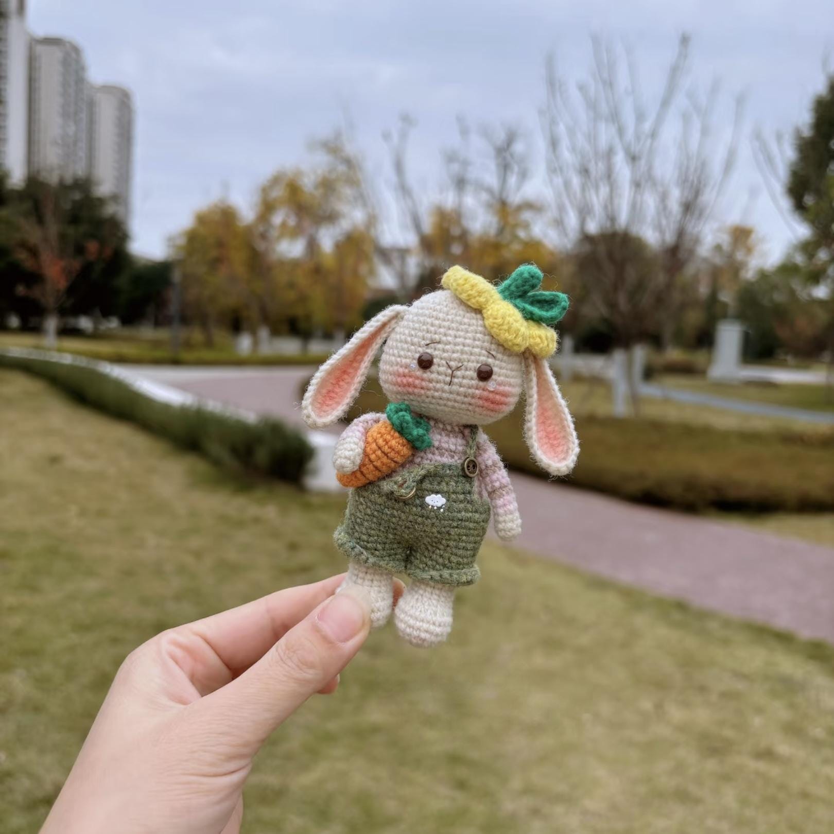 Blossom Bunny Crochet PDF Pattern - Crochet Cute Bunny Amigurumi ...