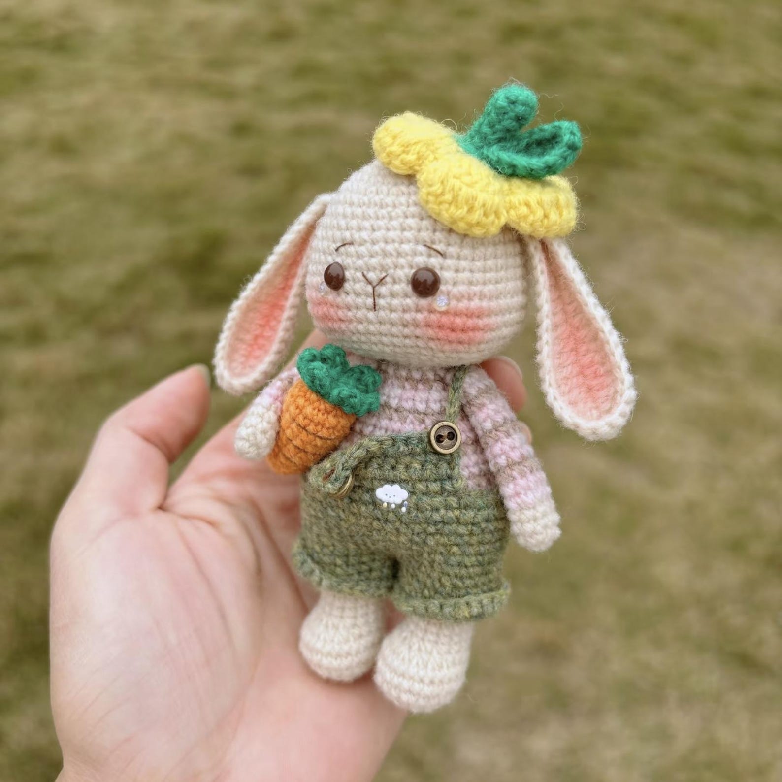 Blossom Bunny Crochet PDF Pattern - Crochet Cute Bunny Amigurumi ...