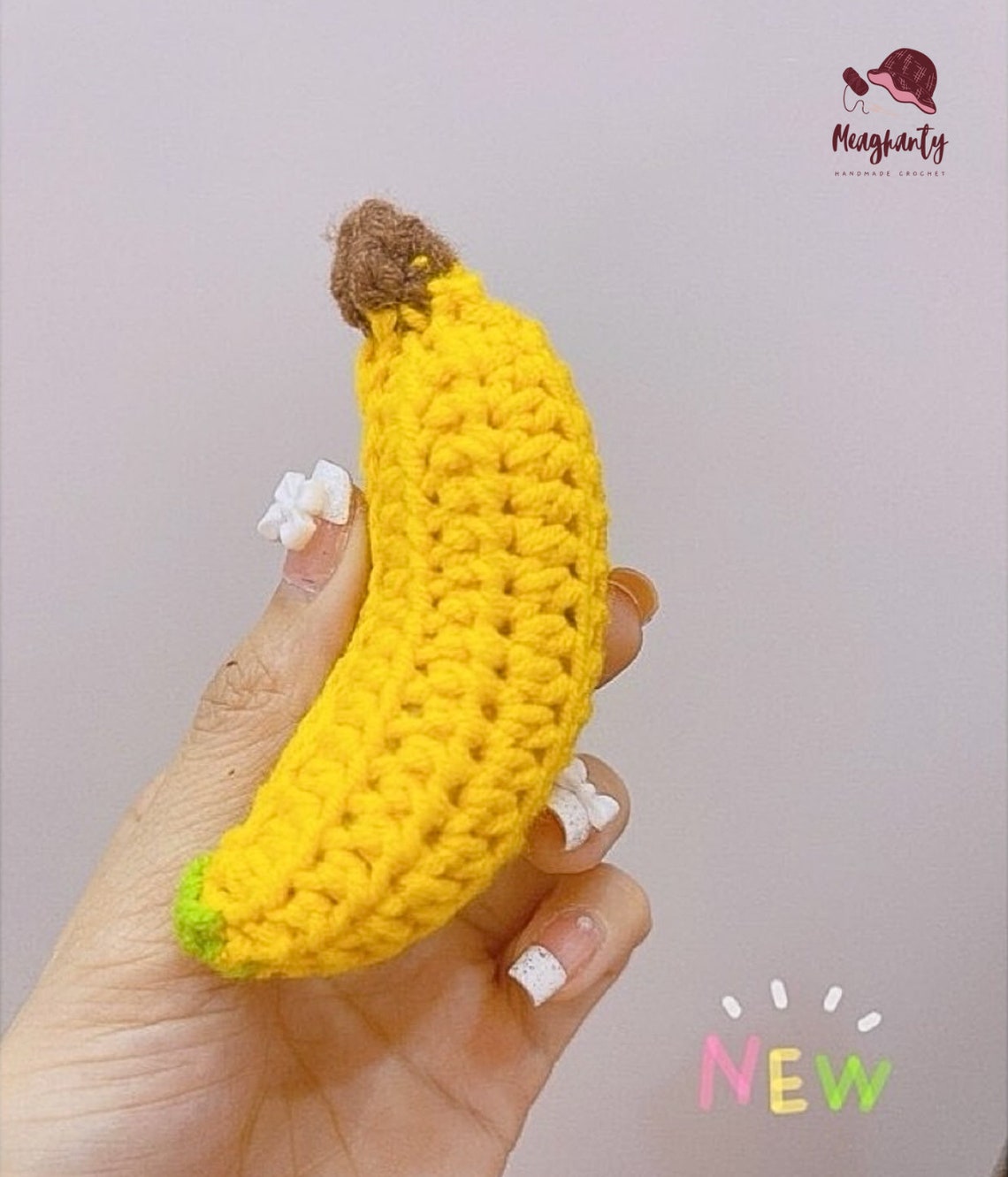 Crochet Cute Banana Keychain PDF Pattern, Crochet Banana Amigurumi PDF ...