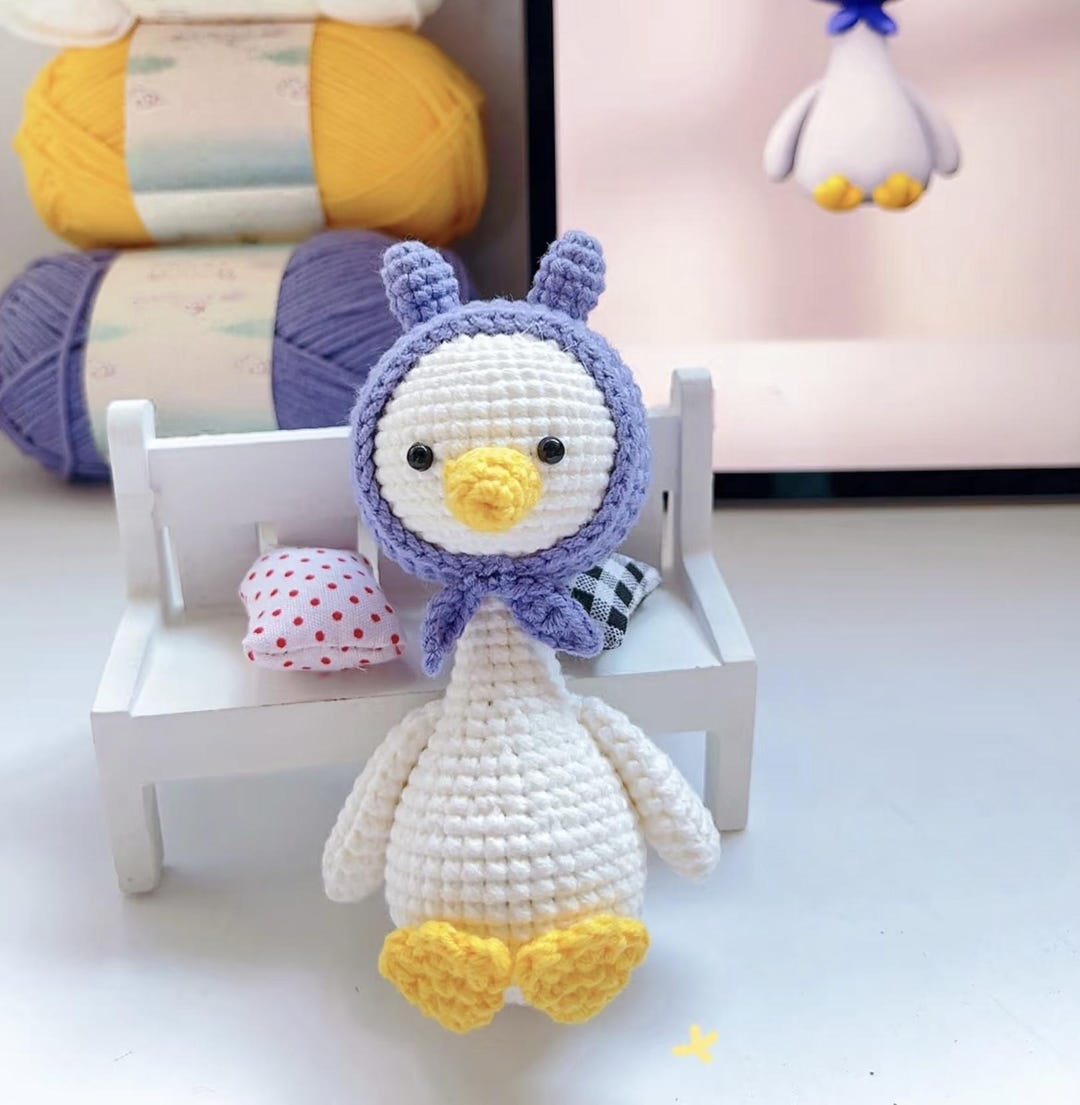 Low Sew Crochet Little Duck PDF Pattern, How to Crochet Cute Duck ...