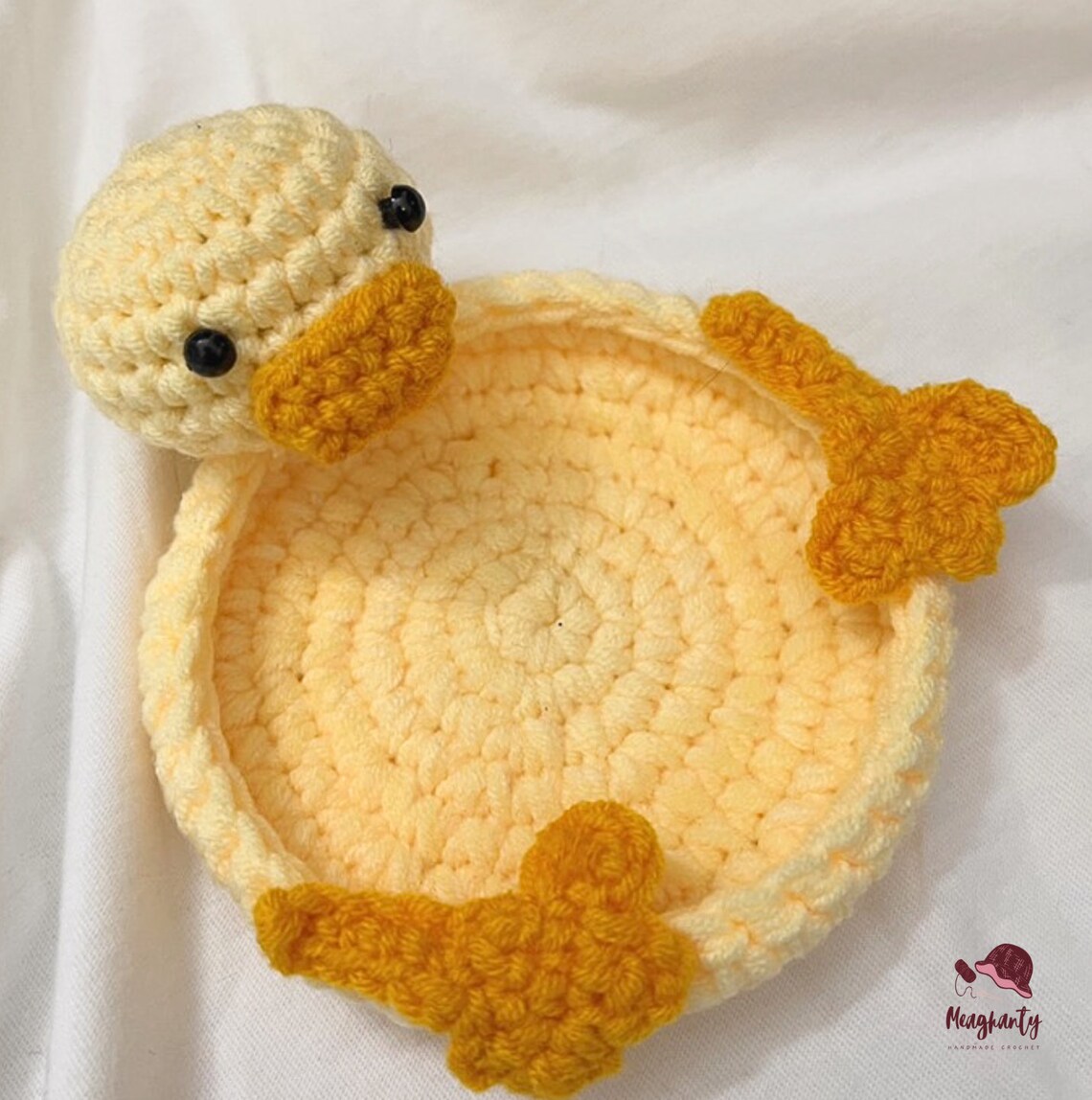 Cute Duck Coaster Crochet Pattern | Home Cute Decor | Home Decoration ...