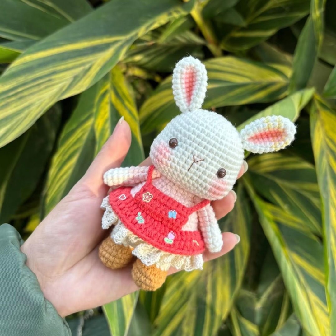 Crochet Pink Dress Little Bunny Pattern PDF English Pattern - Crochet ...