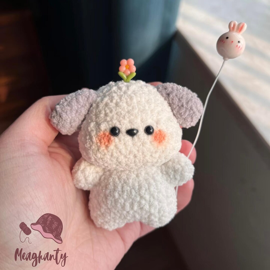 Cute Small Puppy Plushie Crochet PDF Pattern - White Puppy Amigurumi ...