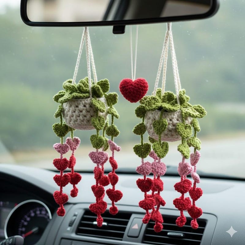 Heart Hanging for Car - Etsy