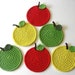 Apple Coaster Crochet Pattern, PDF Instant Download, Fruit Coasters ...